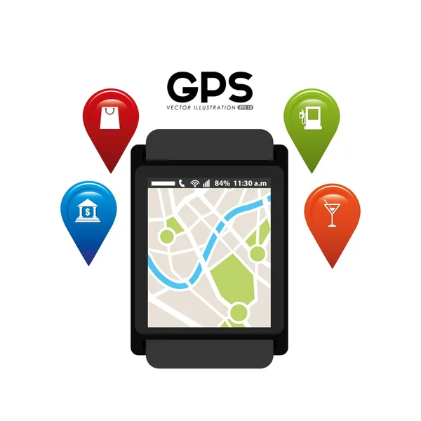 Conception de service GPS Vecteur par ©yupiramos 94852666
