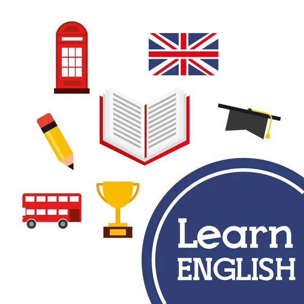 Learn english design Stock Vector by ©yupiramos 94869450