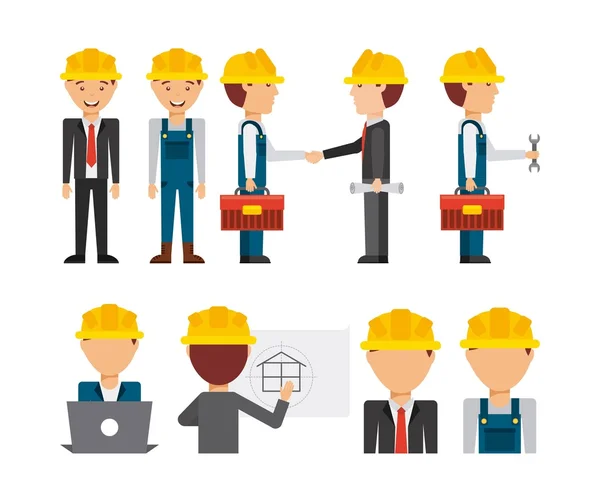 Construction people icon — Stock Vector © puruan #39792087