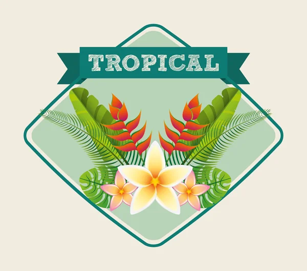Logo tropical imágenes de stock de arte vectorial | Depositphotos