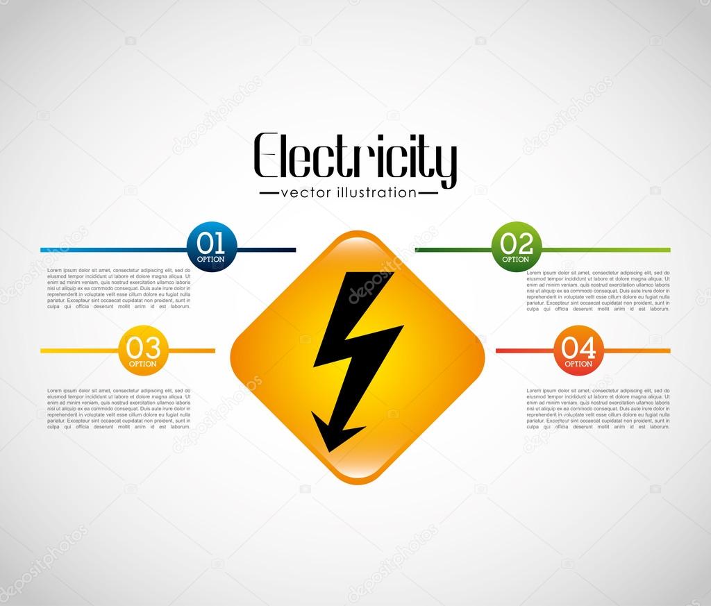 Electricity concept design Stock Vector by ©yupiramos 96321252
