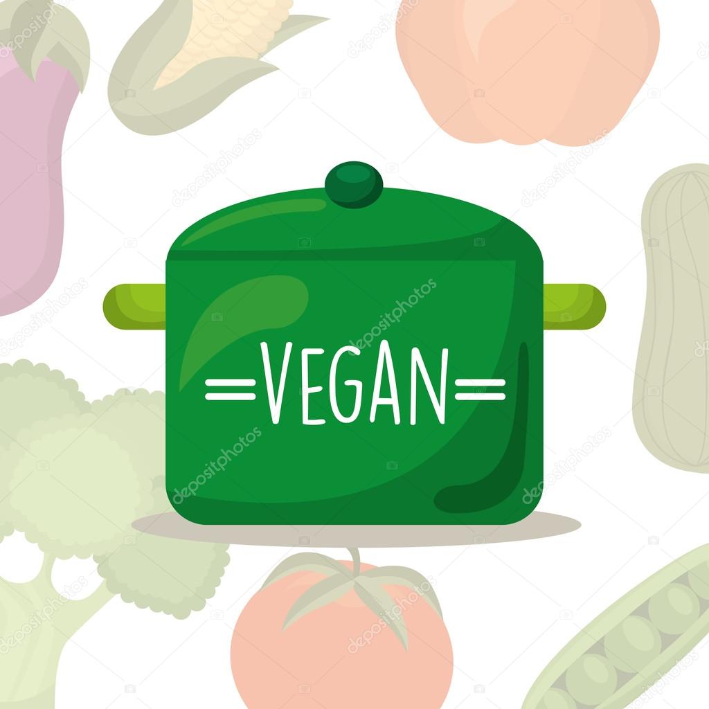 Vegan food design Stock Vector Image by ©yupiramos #97236864