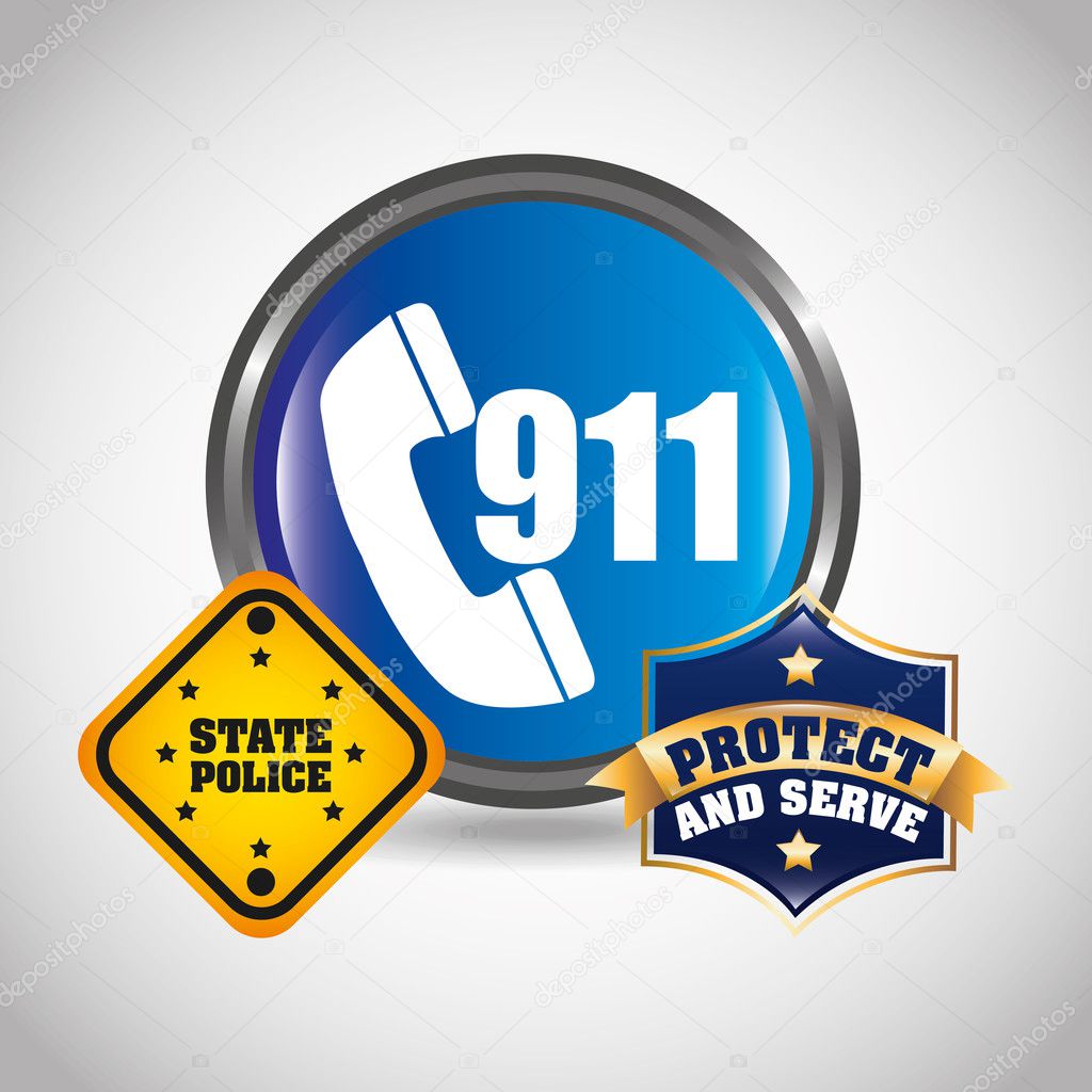 State police design Stock Vector by ©yupiramos 97259392