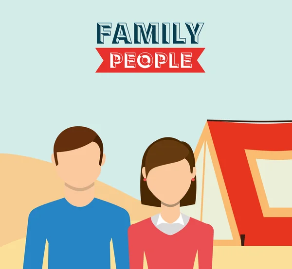 Family design, vector illustration. Stock Vector by ©yupiramos 64654359