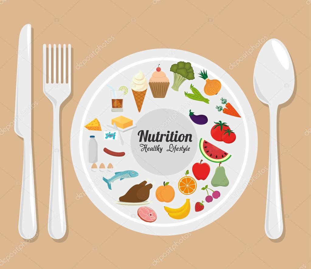 Food and nutrition graphic design Stock Vector Image by ©yupiramos ...
