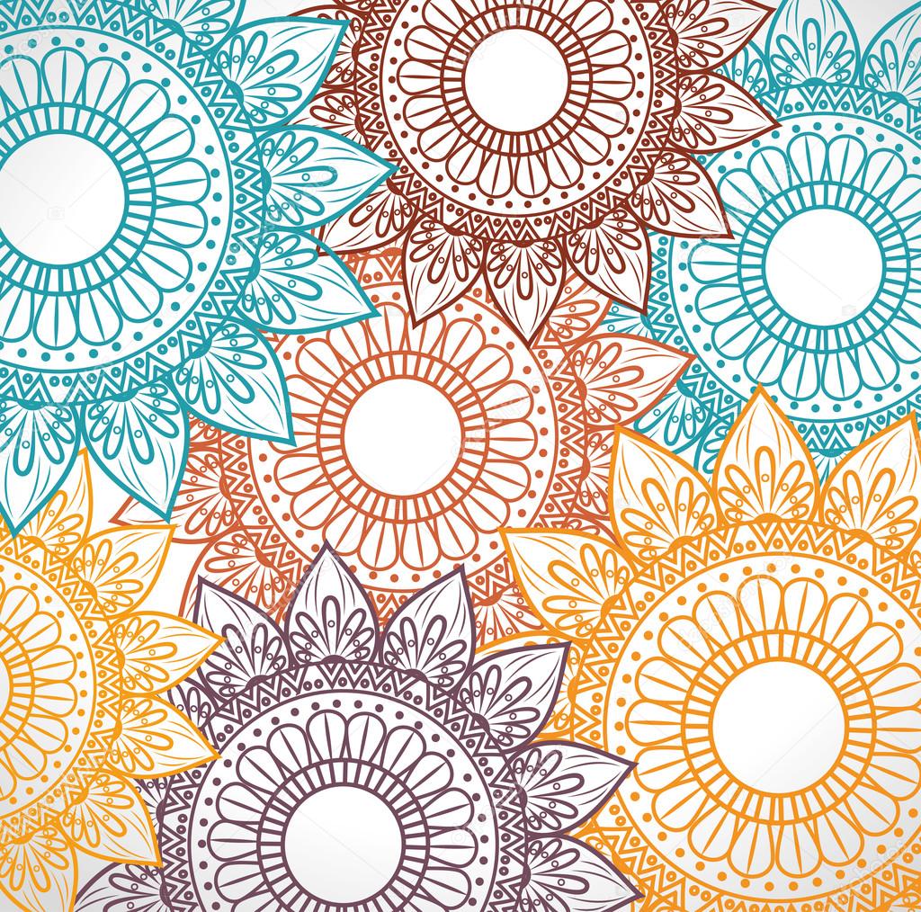 Bohemian background design Stock Vector Image by ©yupiramos #98675476