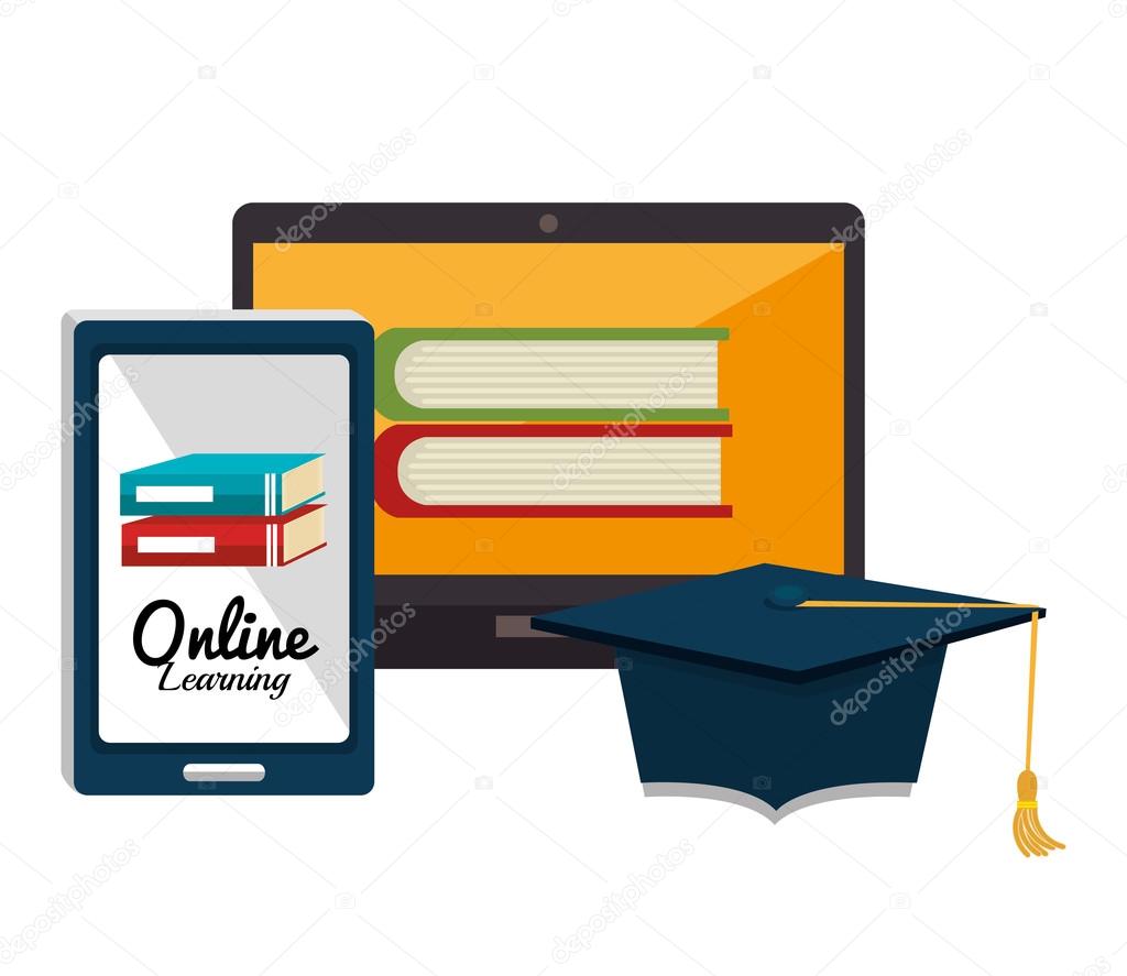 Online learning design Stock Vector Image by ©yupiramos #98922512