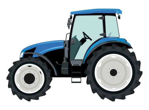 Drawing Farm Tractor Side View Black Illustration Isolated White ...