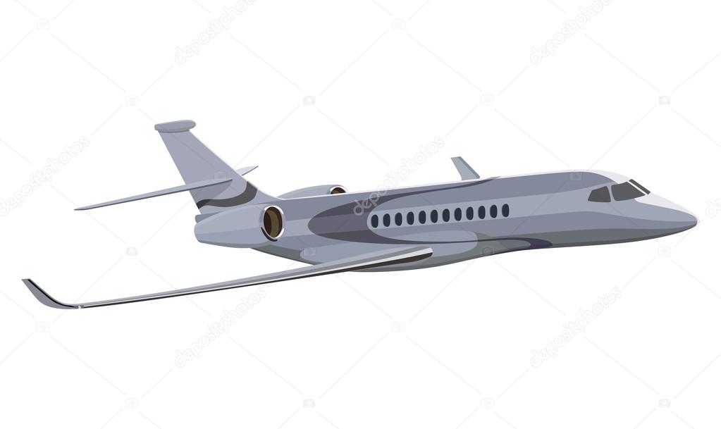 Blue jet airplane Stock Vector Image by ©Chubarov #90984406