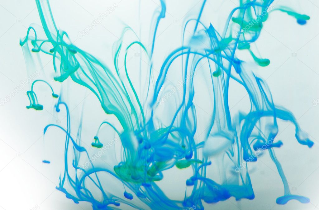 Blue liquid in water — Stock Photo © Alexandra Lande #57361671