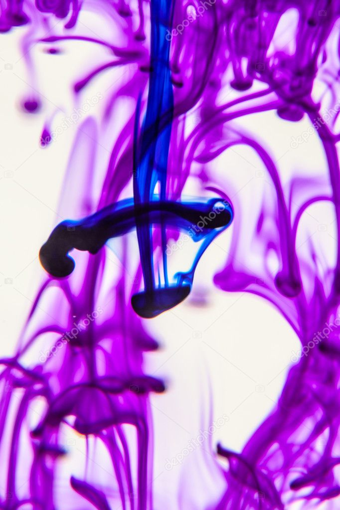 Blue and violet liquid in water Stock Photo by ©Alexandra Lande 61175103