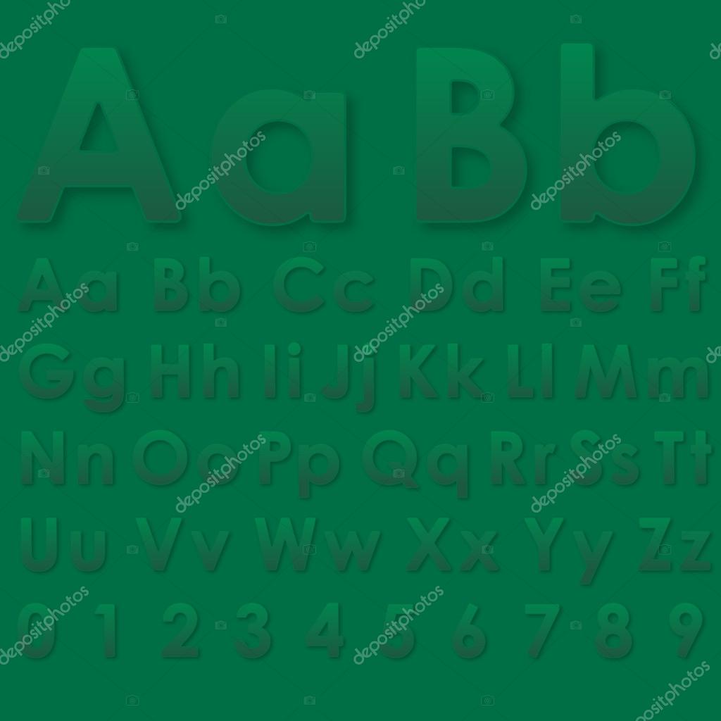 Alphabet letters on a green background Stock Vector Image by ©lembit ...