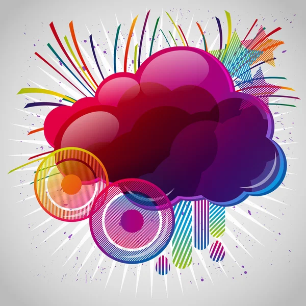 Funky cloud Stock Vector Image by ©milinz #1790982