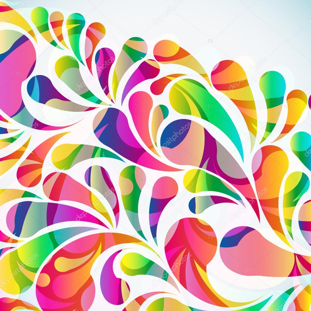 Abstract colorful arc-drop background. Vector. Stock Vector Image by ...