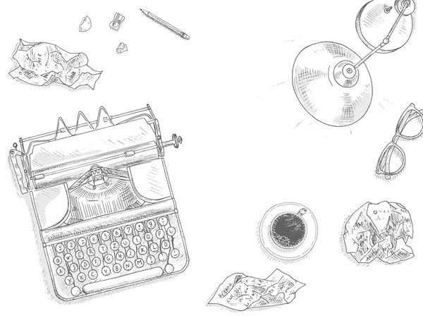 Writer background Vector Art Stock Images | Depositphotos