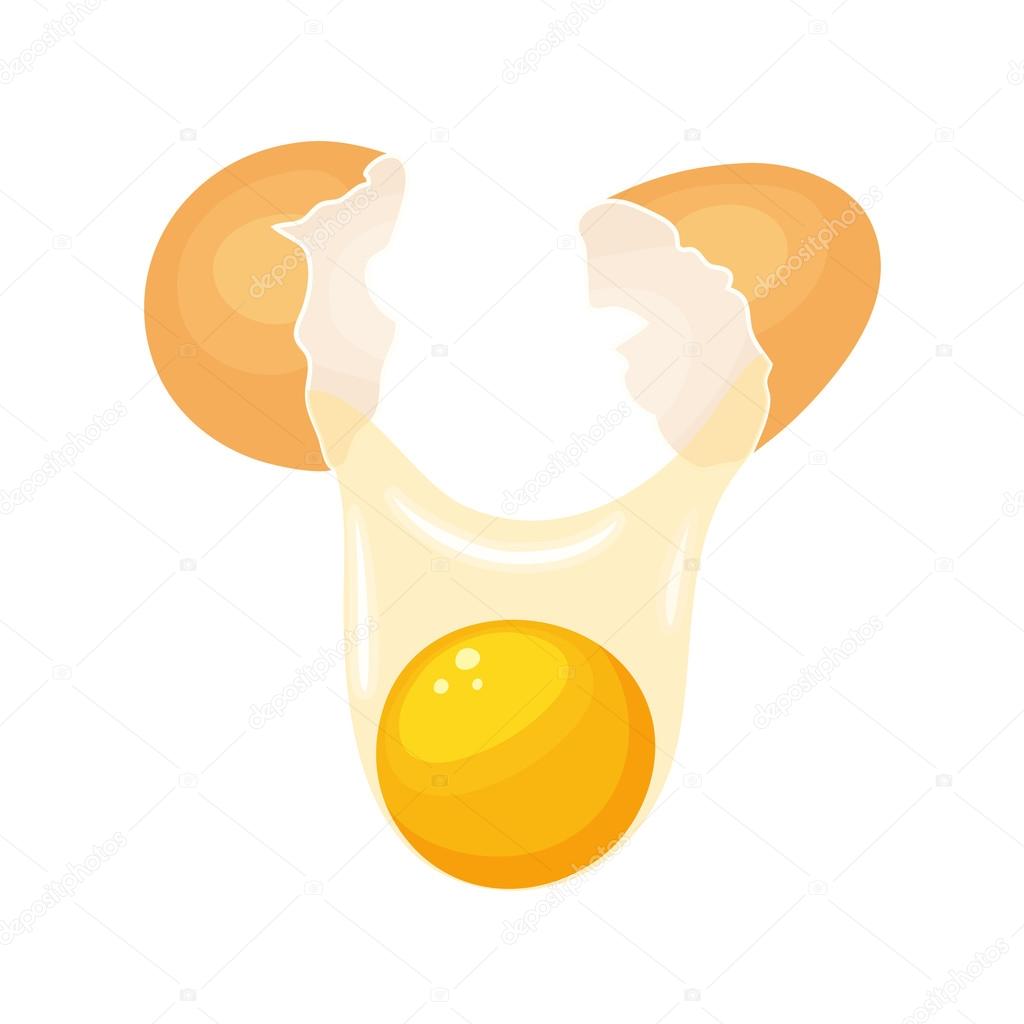 Cracked Egg Illustration