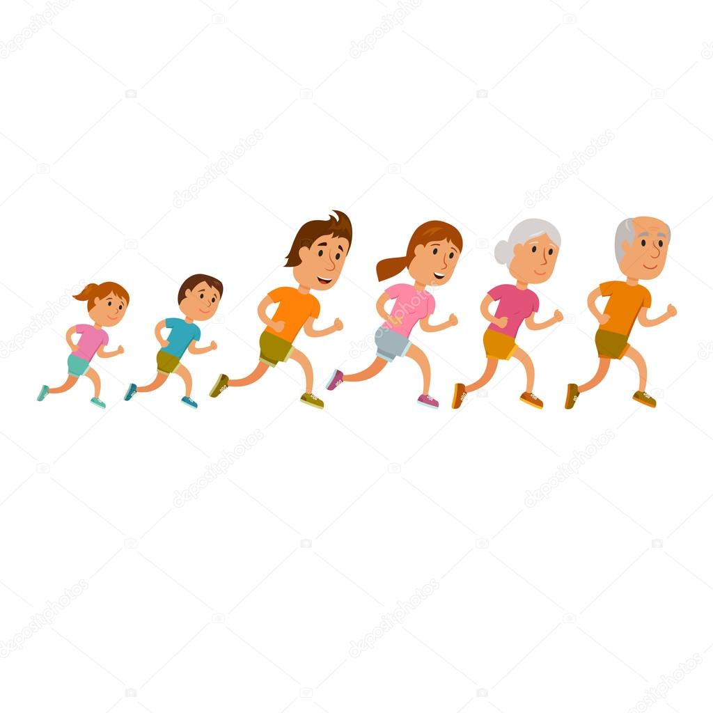 Run family ve Stock Vector Image by ©nordfox #107331536