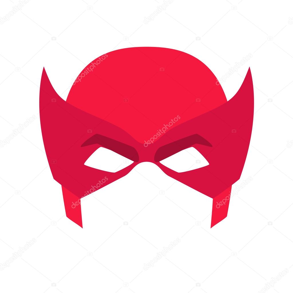 Красная маска супергероя векторное изображение ©nordfox 110587642