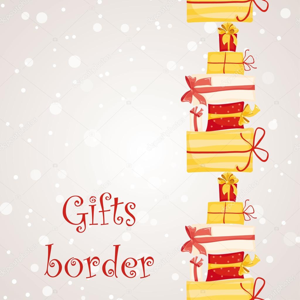 Gift boxes seamless border. Stock Vector Image by ©nordfox #59766079