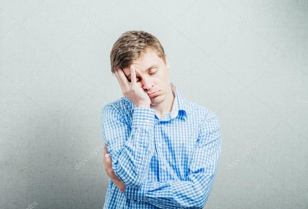 Young man bored — Stock Photo © file404 #114067832