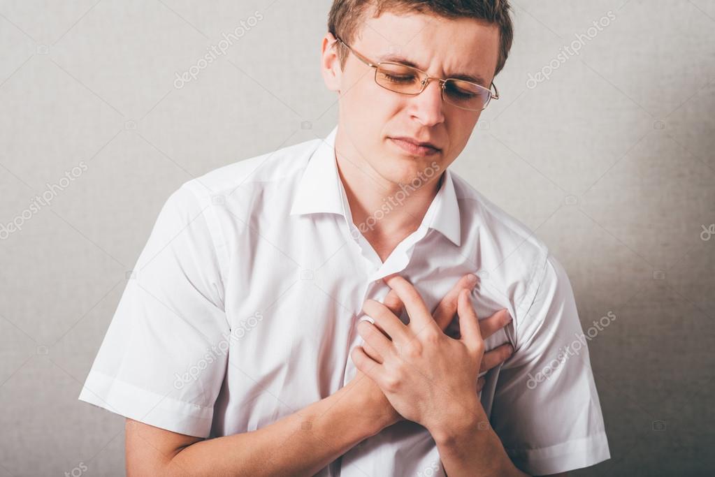 Man put his hands on his chest — Stock Photo © file404 #114086682