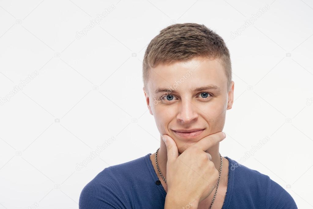 Portrait of guy thinking — Stock Photo © file404 #114087352