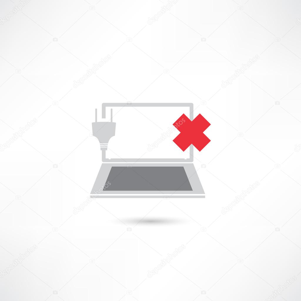 Laptop charging icon Stock Vector Image by ©file404 #51959317