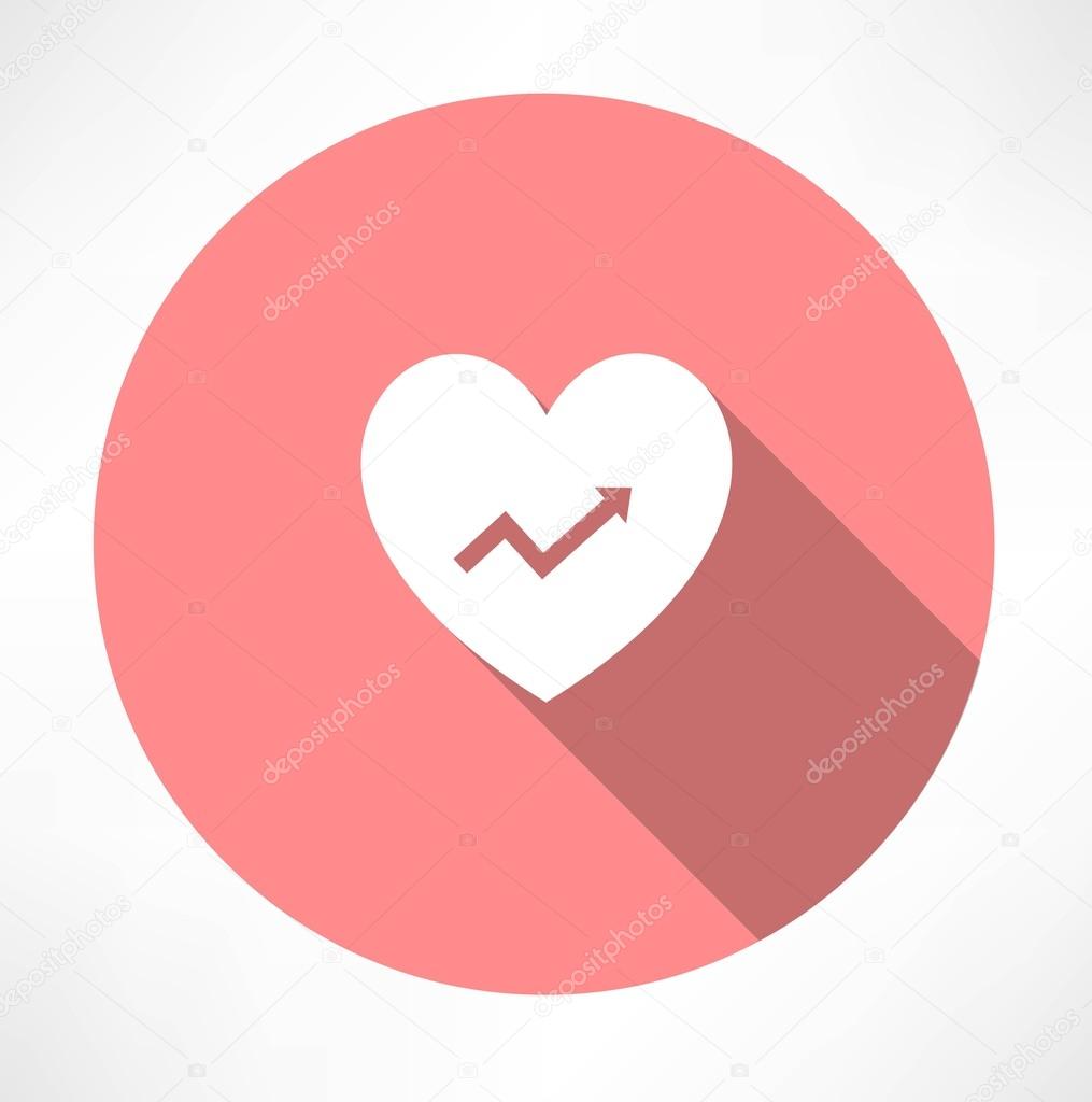 Heart with chart icon Stock Vector Image by ©file404 #55701623