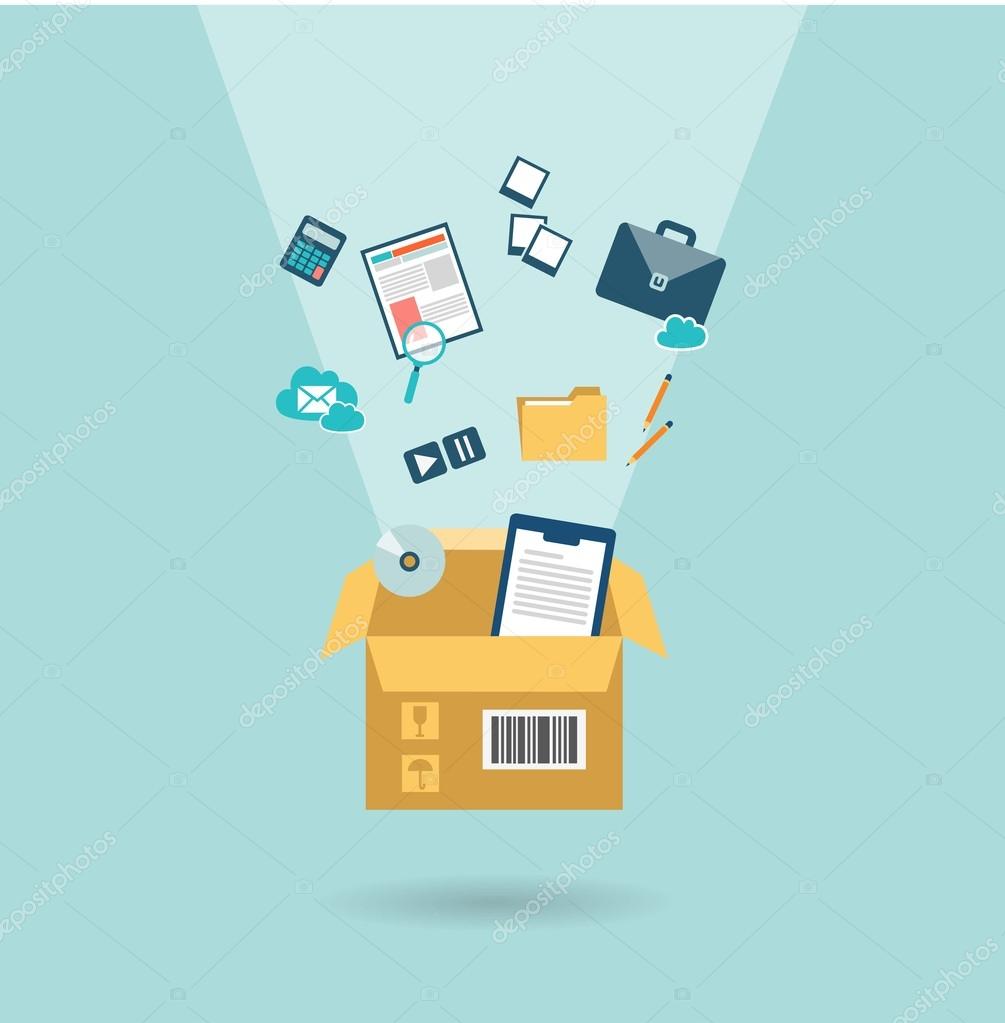 Office relocation icon — Stock Vector © file404 #56819745