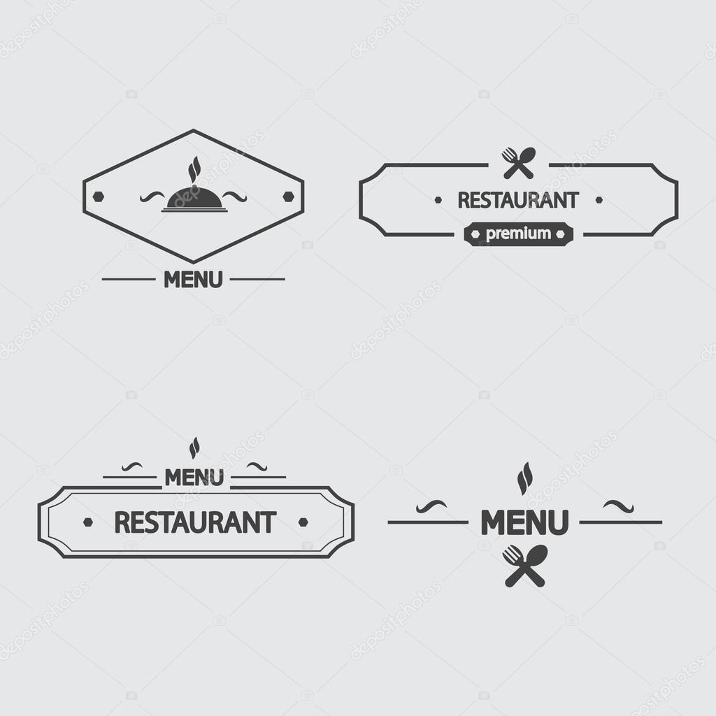 Vintage Restaurant Menu Icon