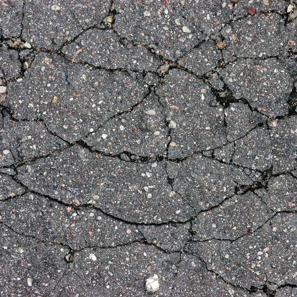 Old aged weathered cracked tarmac texture, large detailed damaged ...