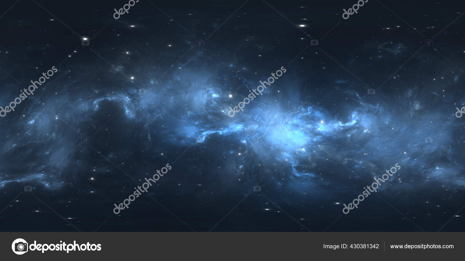 360 Degree Space Nebula Panorama Equirectangular Projection Environment ...