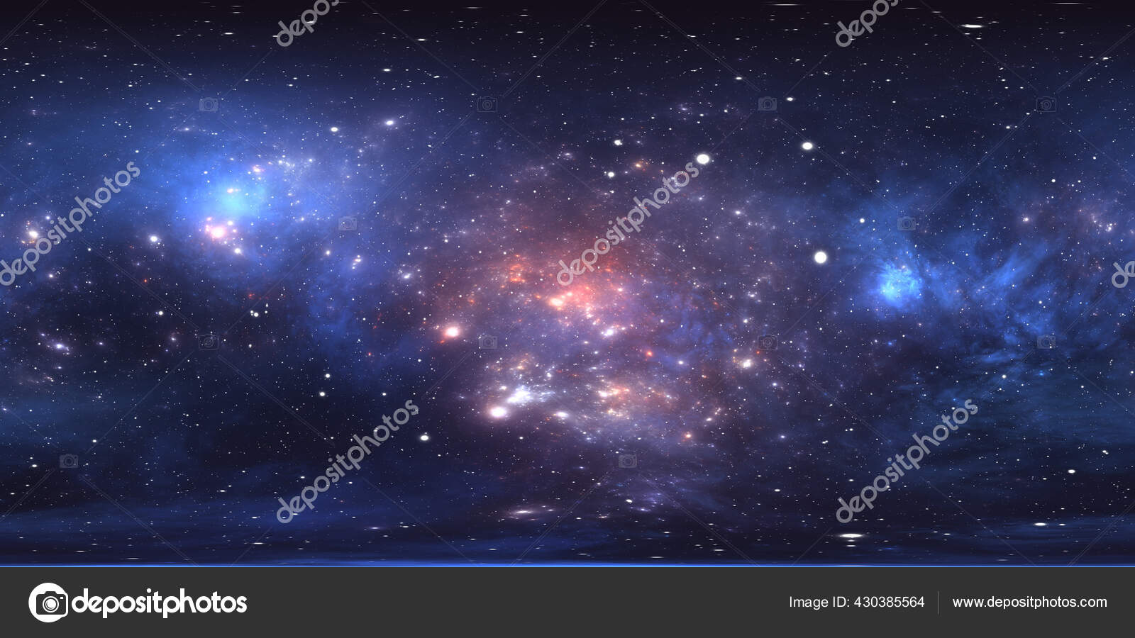 360 Degree Space Nebula Panorama Equirectangular Projection Environment ...