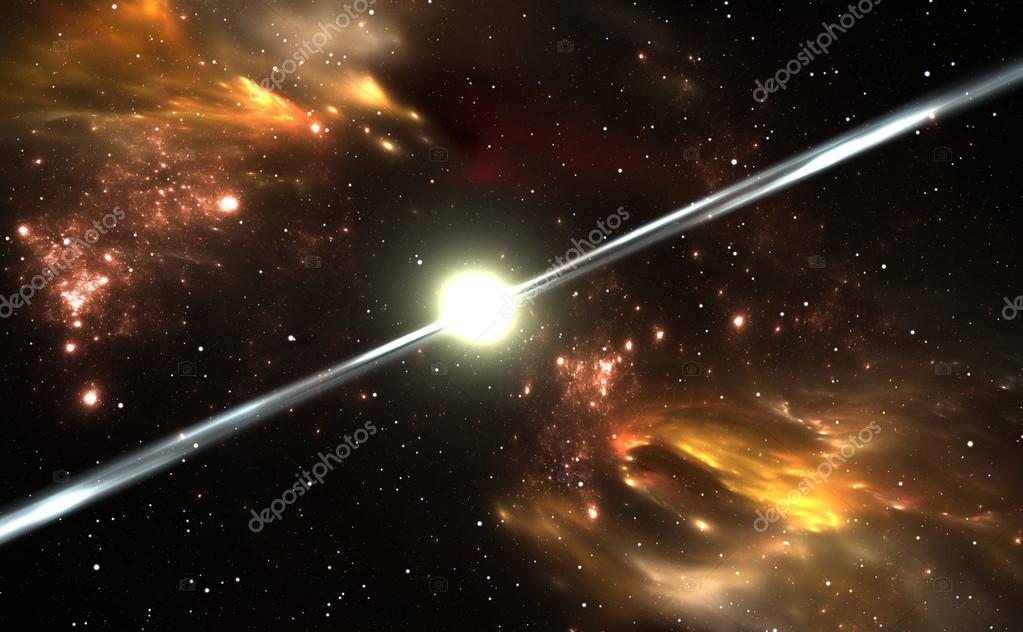 Pulsar highly magnetized, rotating neutron star Stock Photo by ©Juric.P ...