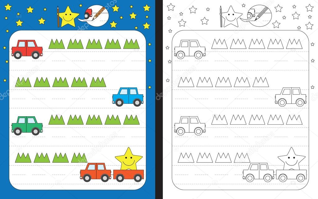 Little star worksheet Stock Vector Image by ©nahhan #120669948