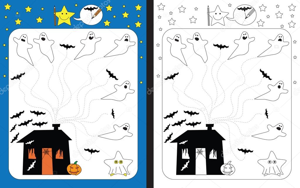 Little star preschool worksheet Stock Vector Image by ©nahhan #120994106