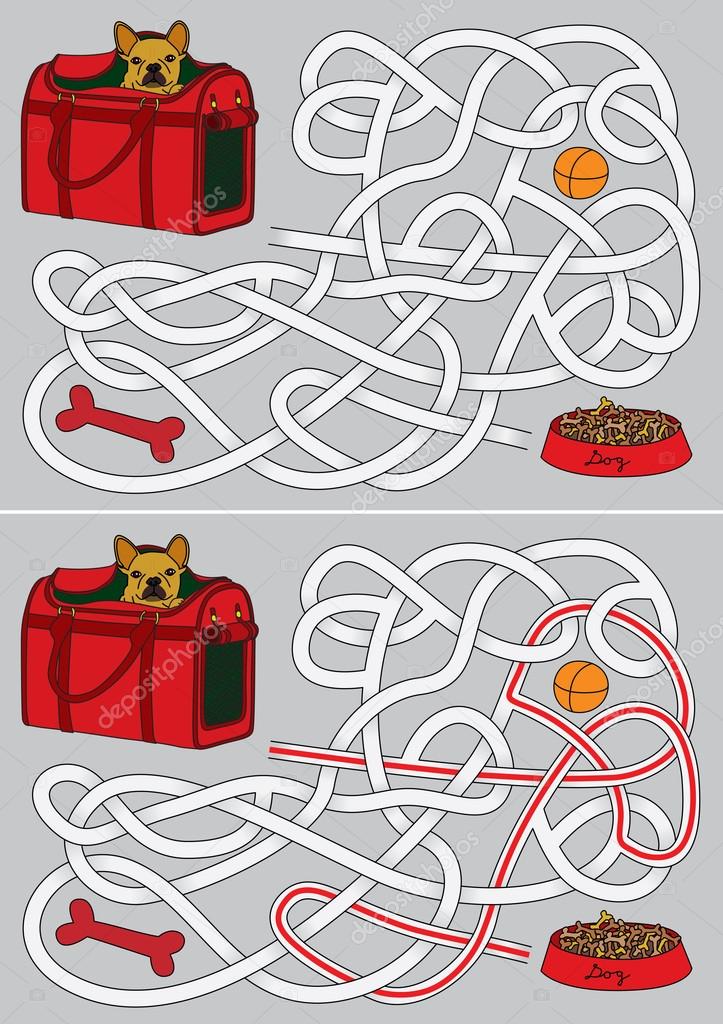 Dog maze Stock Vector Image by ©nahhan #66210143