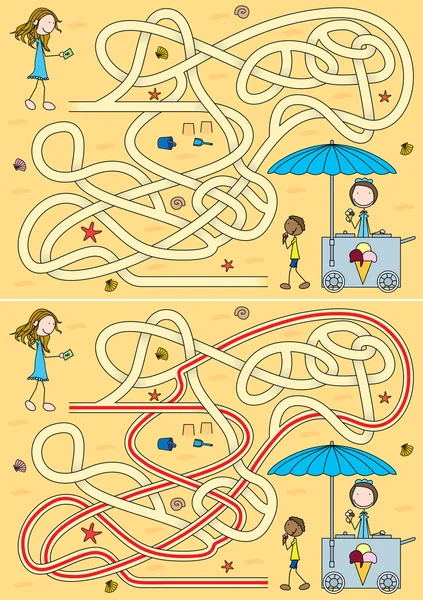189 Ice cream maze Vector Images - Free & Royalty-free Ice cream maze ...
