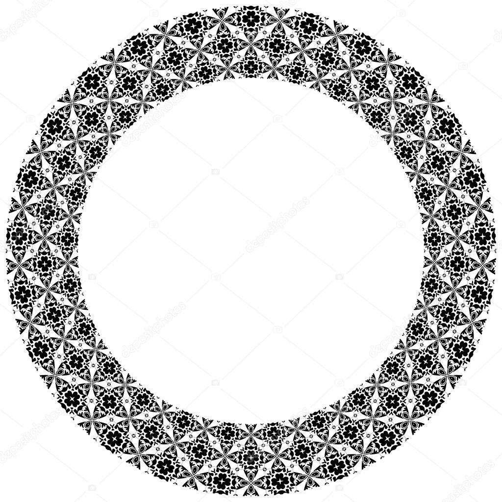 Illustrated decorative circle Stock Vector by ©nahhan 87581852