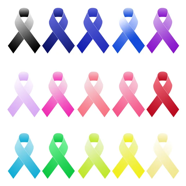 Social awareness ribbons Vector Art Stock Images | Depositphotos