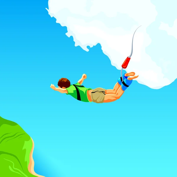 ᐈ Skydiving stock drawings, Royalty Free bungee jumping images ...