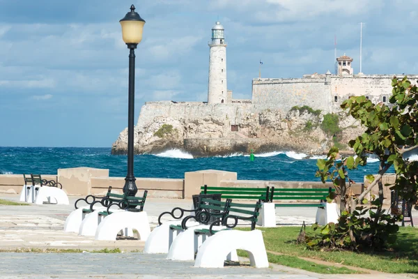 The iconic castle of El Morro, a symbol of Havana — Stock Photo ...