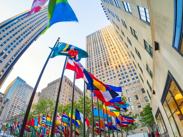 Rockefeller center flags Stock Photos, Royalty Free Rockefeller center ...