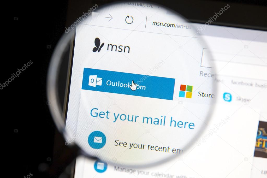 Msn website on a computer screen — Stock Editorial Photo © ibphoto ...