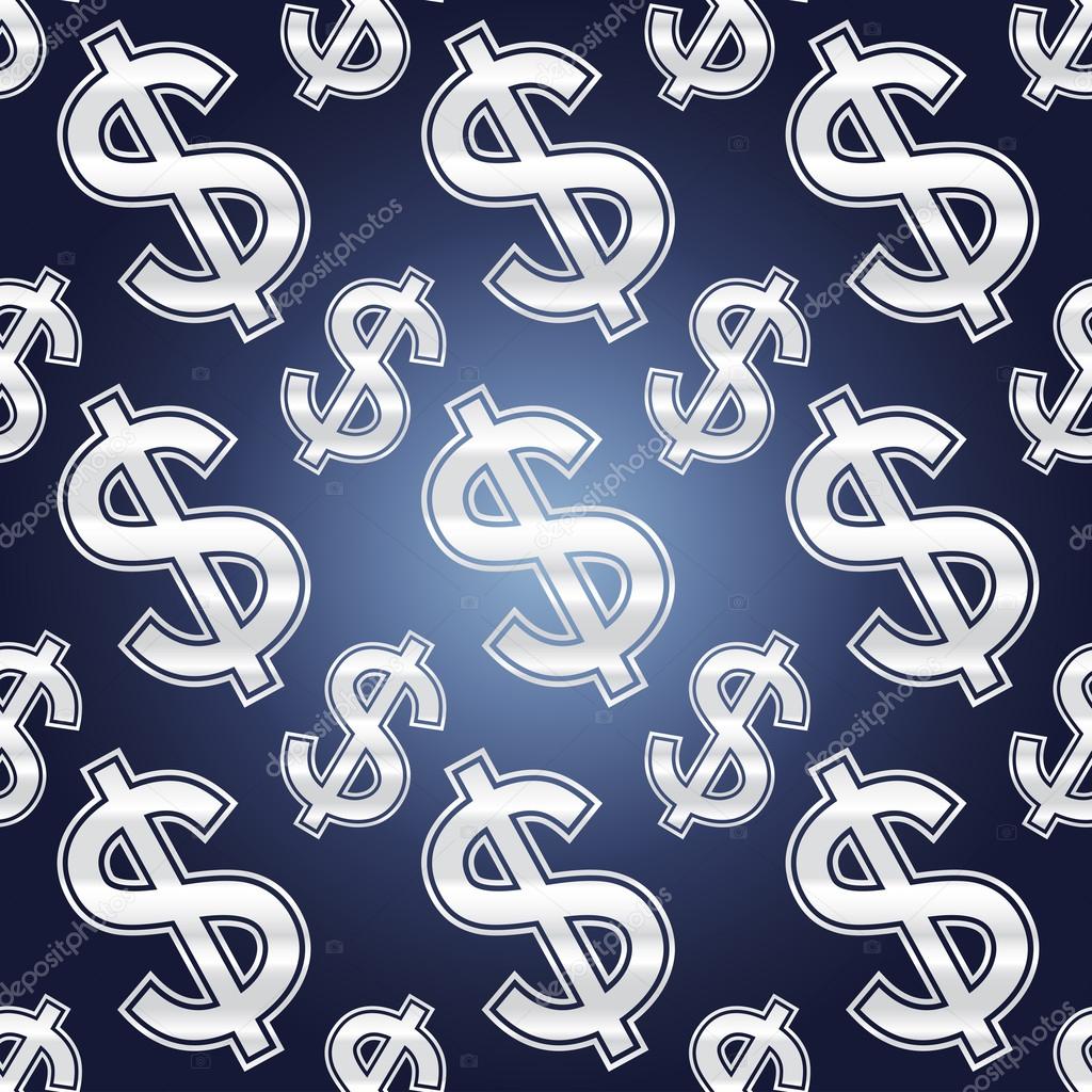 Seamless dollar symbols Stock Vector by ©tezzstock 75803525
