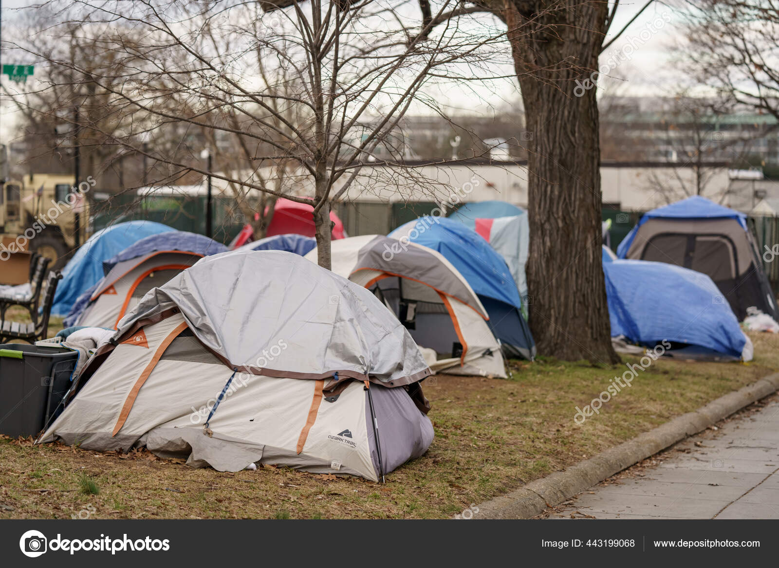 Homeless People Camping Tents Washington Usa – Stock Editorial Photo ...