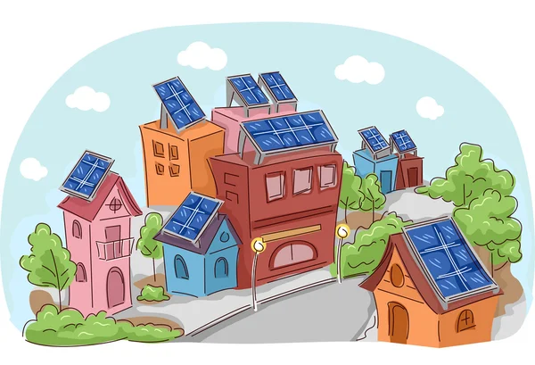Solar energy cartoon Stock Photos, Royalty Free Solar energy cartoon ...