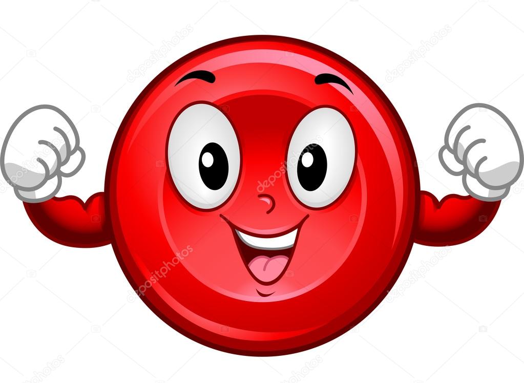 Mascota de glóbulos rojos Ilustración de stock de ©lenmdp #58947181