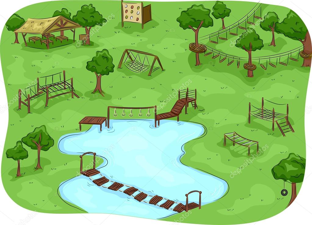 Obstacle Course Clipart