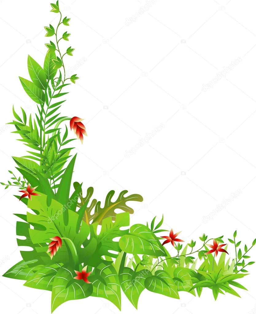 Jungle Corner Border — Stock Photo © lenmdp #58949735